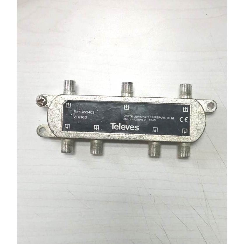 Jual Splitter Televes 7 way Rev.453403 made in Spain Splitter Parabola ...
