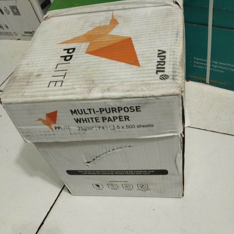 Jual Kertas Hvs F4 PpLite 75 Gram 1 Dus Isi 5 Rim | Shopee Indonesia