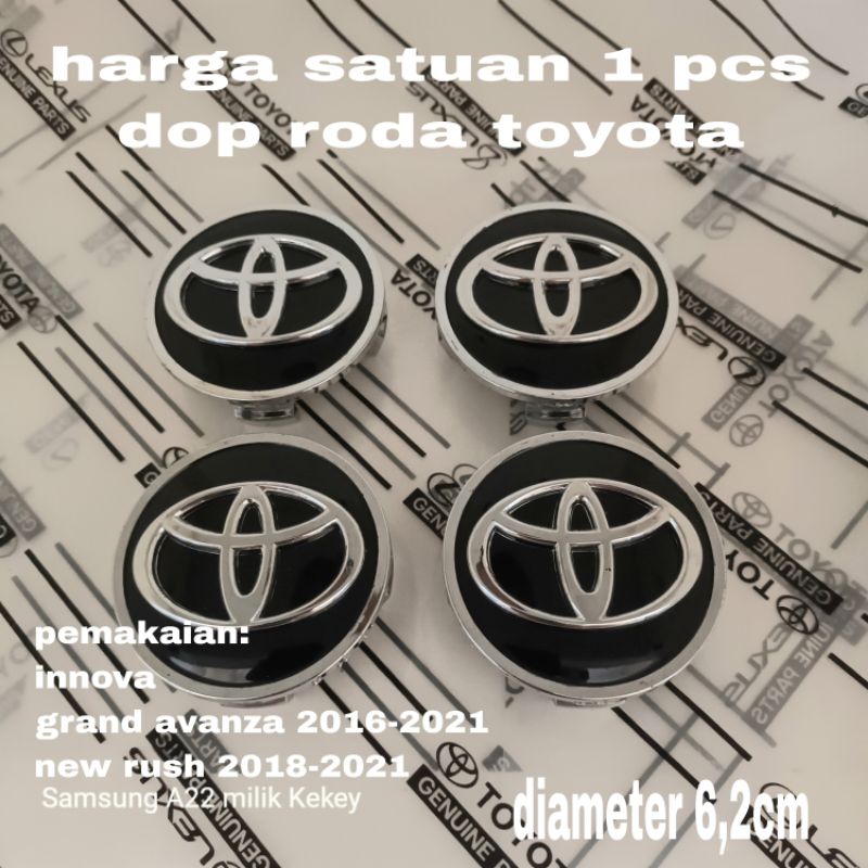 Jual dop roda tutup velg grand avanza innova reborn new rush cromee ...