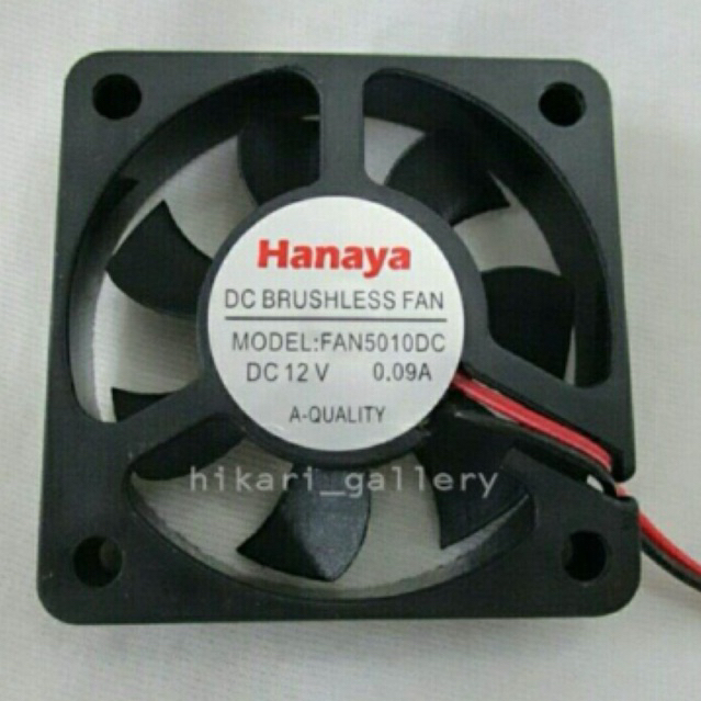 Jual FAN DC 12 volt Ukuran 4x4 cm Hanaya / Fan DC 12v 12 volt 4cm High ...