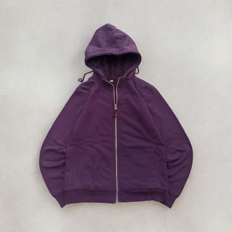 Jual Uniqlo Sherpa Dalam Purple Colour Second Original | Shopee Indonesia