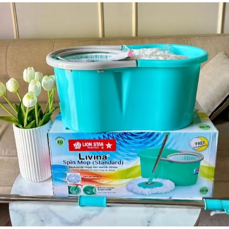 Jual Spin Mop / Pel otomatis 1 set Lion Star Livina BM-45 STANDAR ...