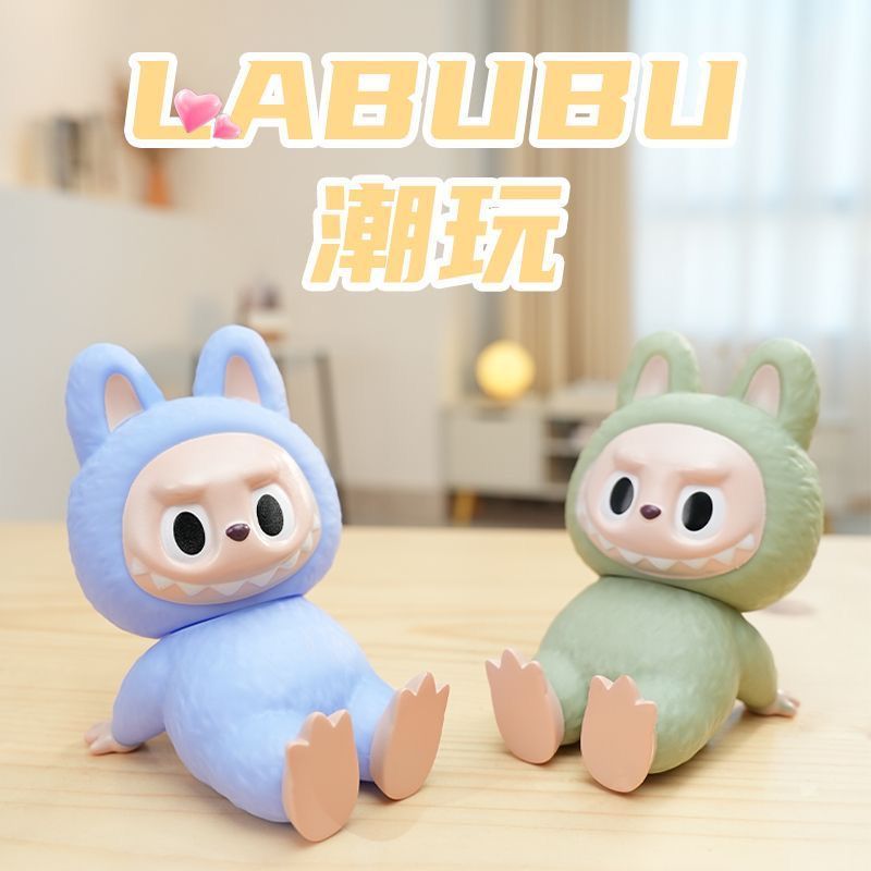 Jual SL88 - LABUBU Stand Holder Lucu / Mini Figure LABUBU Phone Holder ...