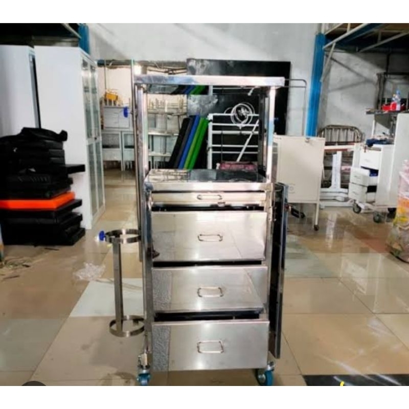 Jual troli trolley emergensi lemari troly medical rumah sakit medical ...
