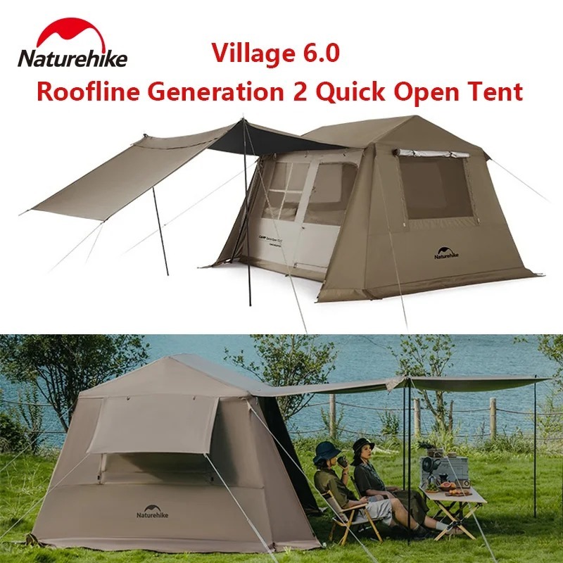 Jual Naturehike Tenda Camping Village 6.0 2 CNK2300ZP021 New Generation Glamping Quick Open ...