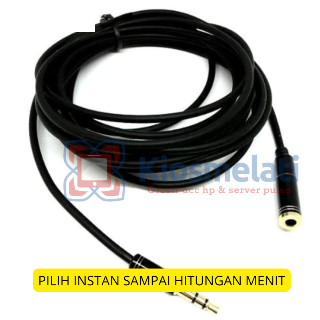 Jual Kabel aux extension Audio 3,5mm Male to Female 3m audio perpanjangan 3m | Shopee Indonesia