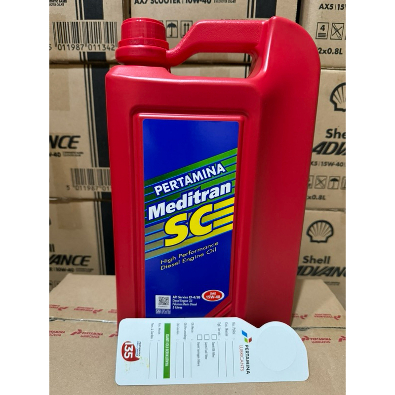 Jual Oli Pertamina Meditran SC 5Liter Sae 15w-40 untuk kendaraan Diesel ...