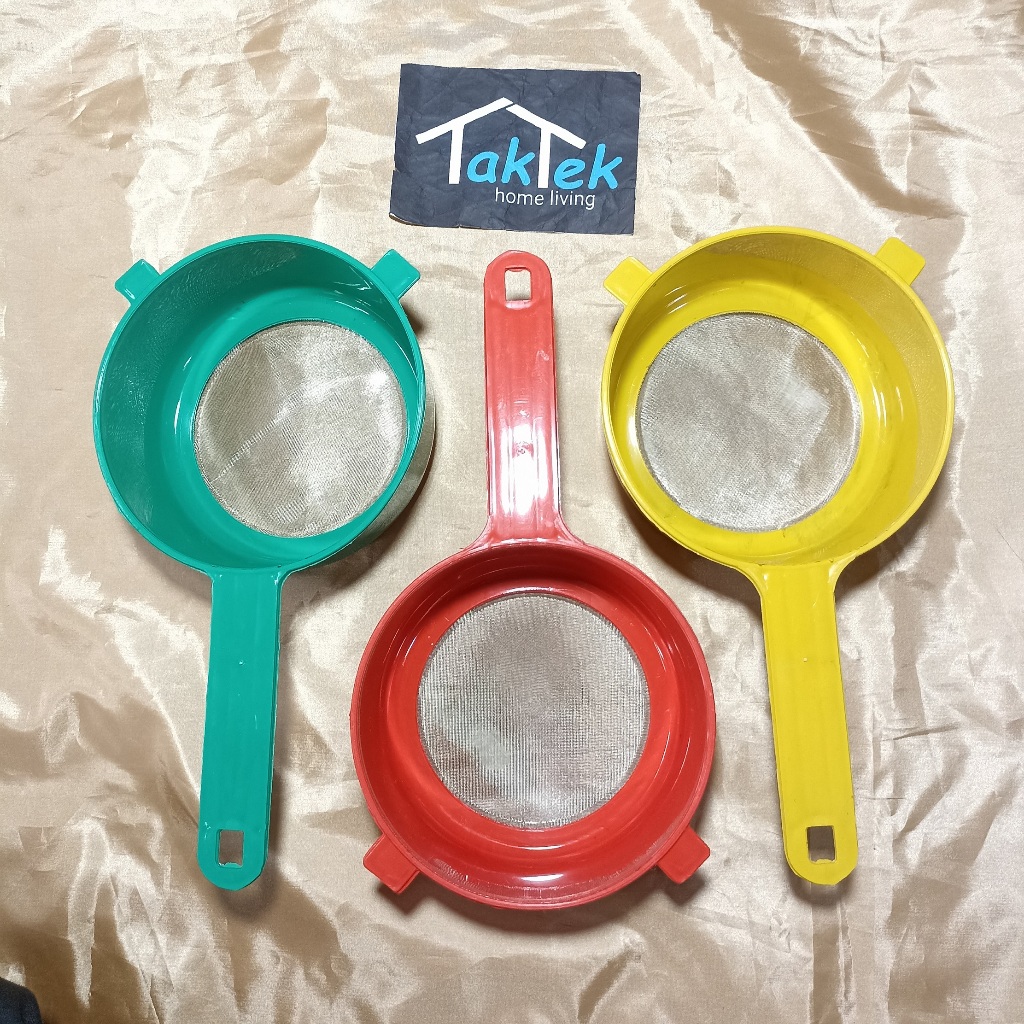 Jual ayakan SARINGAN AIR BESAR plastik santan tepung gula kopi teh jamu ...