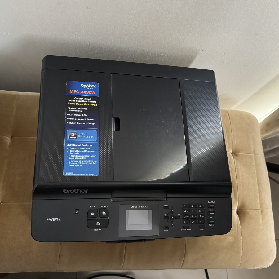 Jual printer brother mfc j430w print copy scan fax scanner inkjet ...