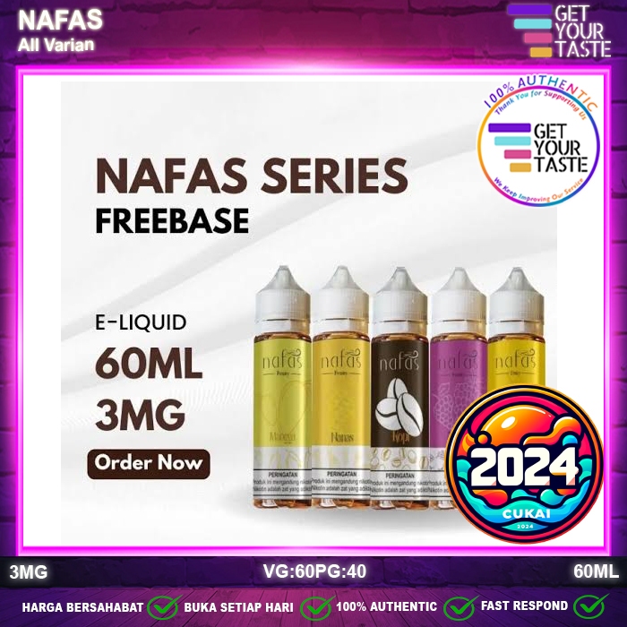 Jual Liquid EJM Nafas 60ML Freebase by Tickets Brew x EJM | Shopee ...