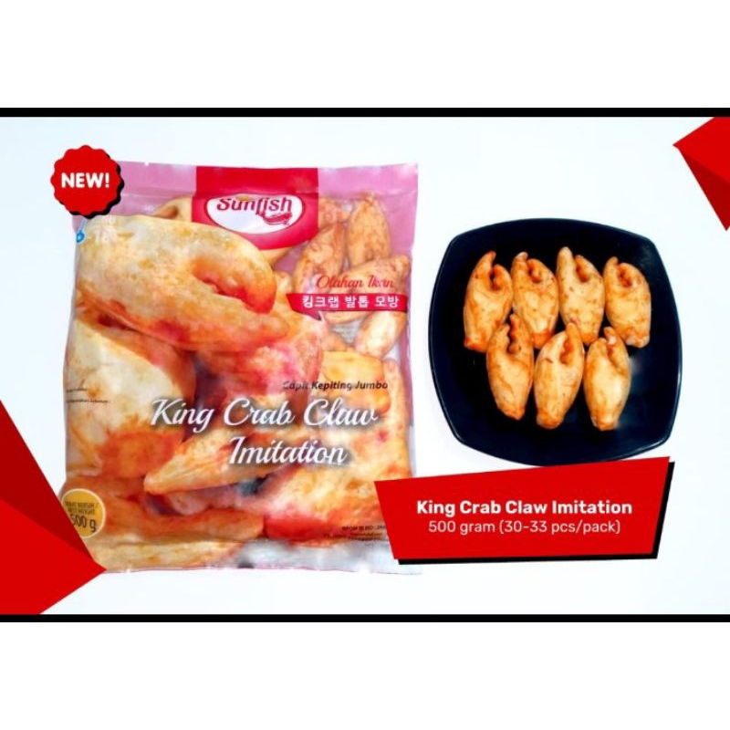 Jual Sunfish King Crab Claw Imitasi 500g (30-33 pcs/pack) | Shopee ...