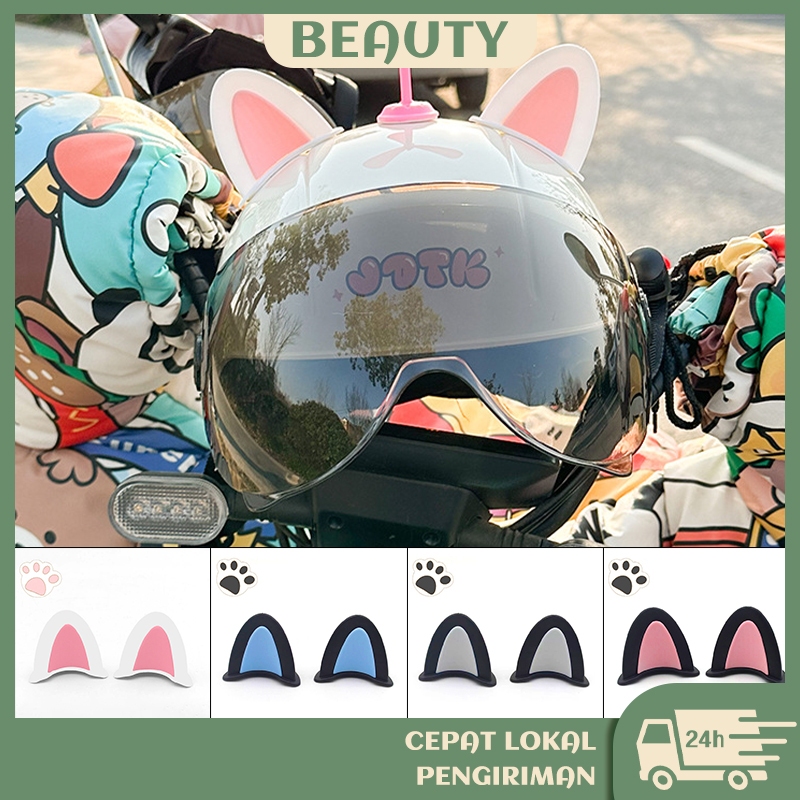 Jual Helm Telinga Kucing Putri Aksesoris Modifikasi Motor Populer Mobil ...