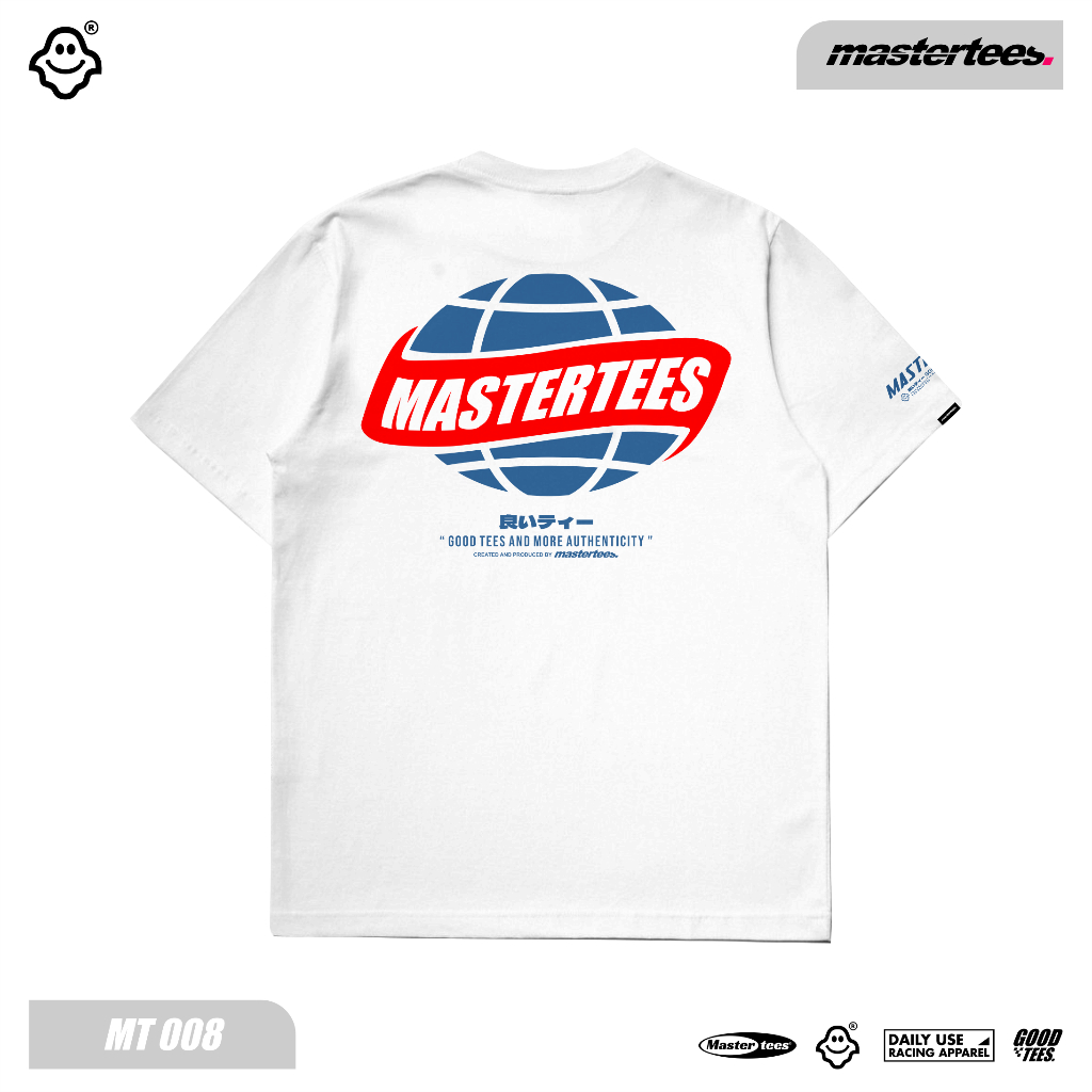 Jual Kaos Racing MASTERTEES WORLDWIDE | MT007 - Putih [Kaos Racing ...
