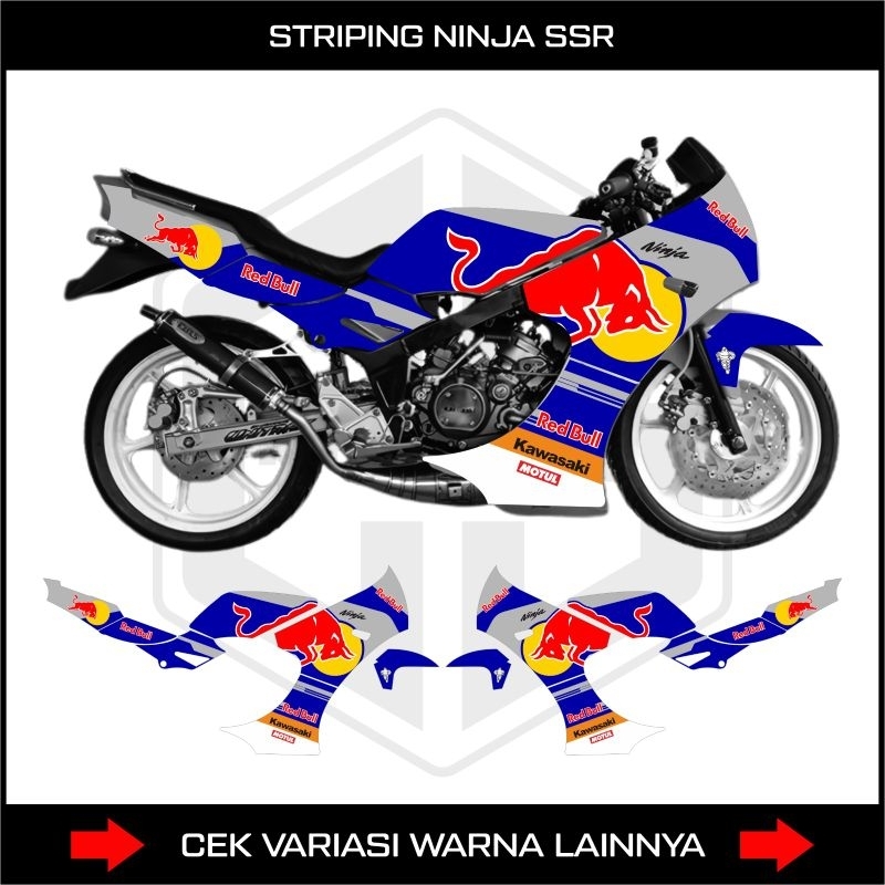 Jual STRIPING NINJA SSR SEMI FULL / SSR VARIASI RE D B U LL | Shopee ...
