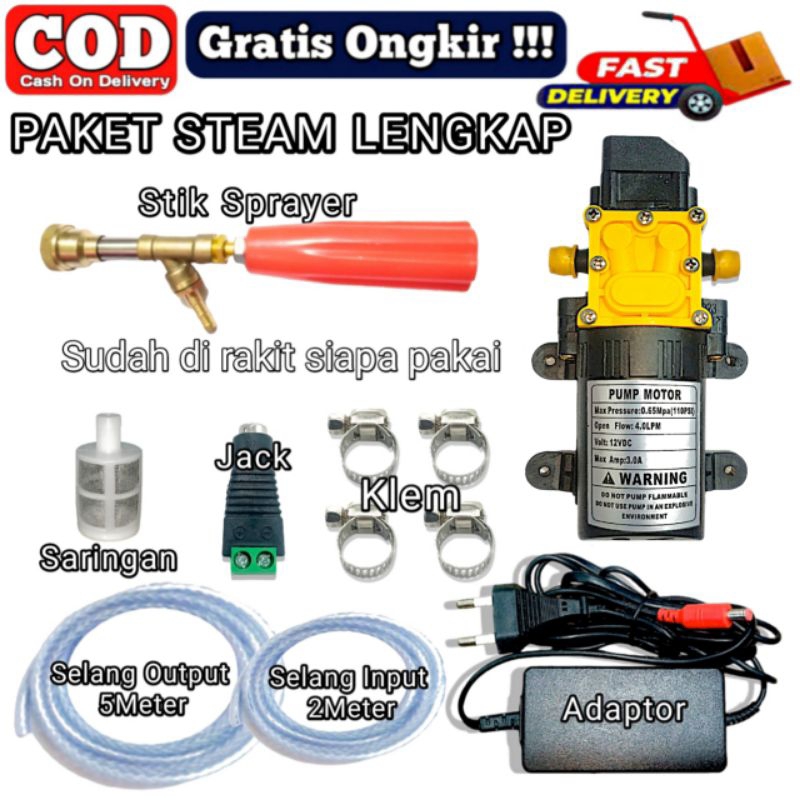 Jual Dinamo pompa steam Cuci motor/Steam cuci AC Dinamo pompa dc 12V ...