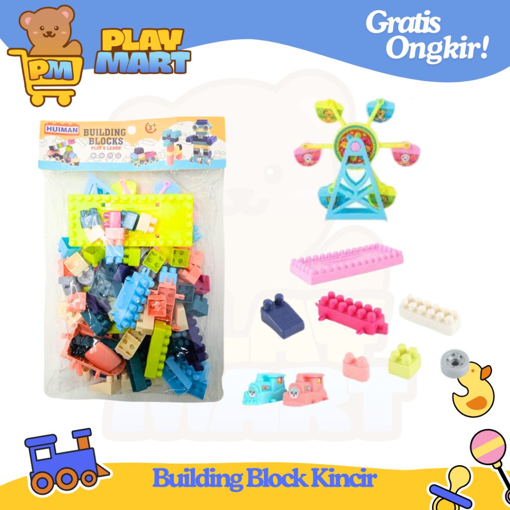 Jual Mainan Anak Building Block Wahana Permainan Mainan Membangun Balok ...