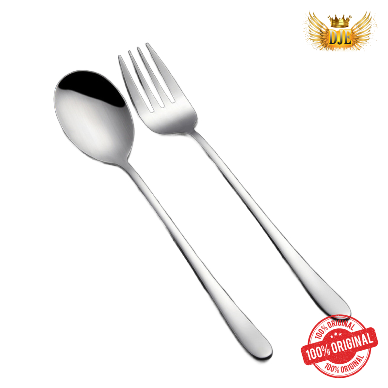 Jual Sendok Garpu makan stainless tebal model Korea isi 6 pcs | Shopee ...