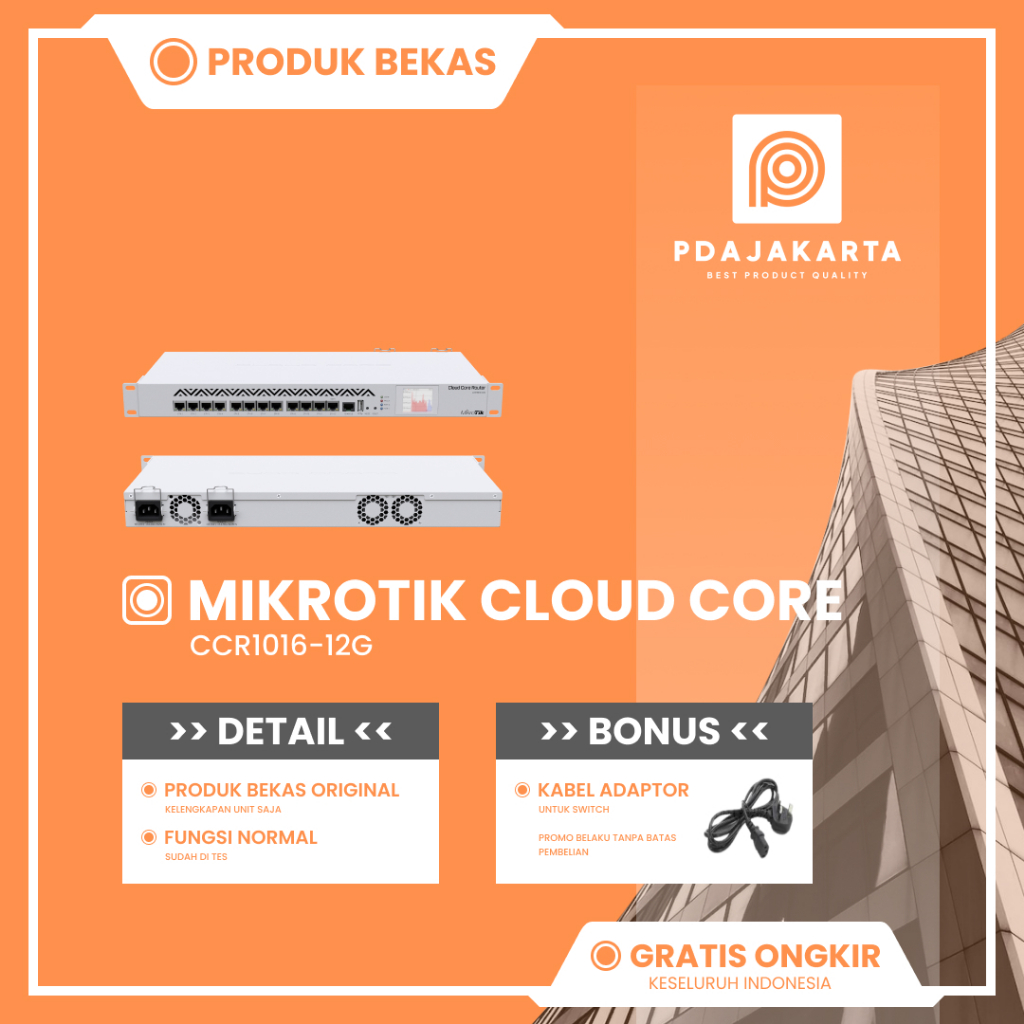 Jual Mikrotik CCR1016-12G Cloud Core Mikrotik Bekas Original | Shopee ...