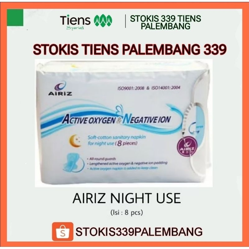 Jual AIRIZ NIGHT USE / PEMBALUT AIRIZ MALAM (PEMBALUT HERBAL TIENS ...