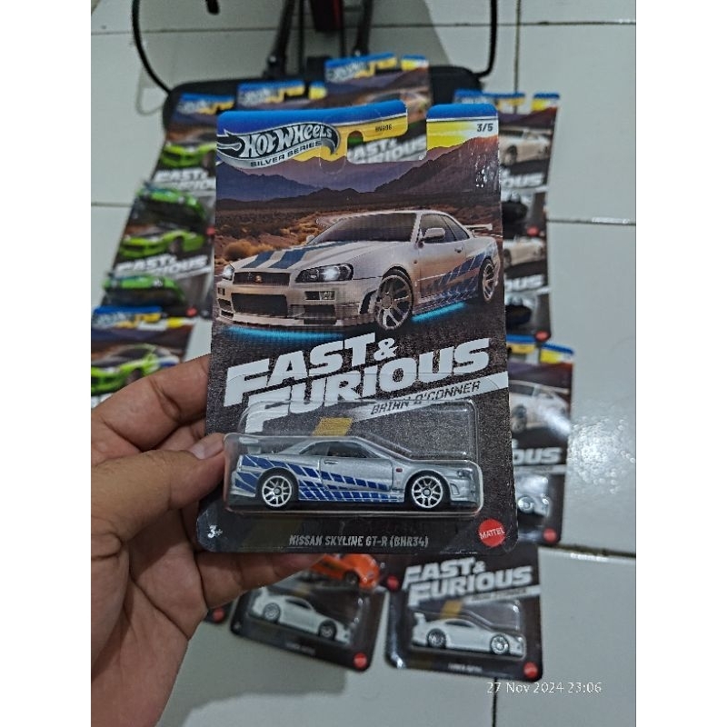 Jual hotweels fnf 2025 terbaru Nissan skyline GT-R (R34) | Shopee Indonesia