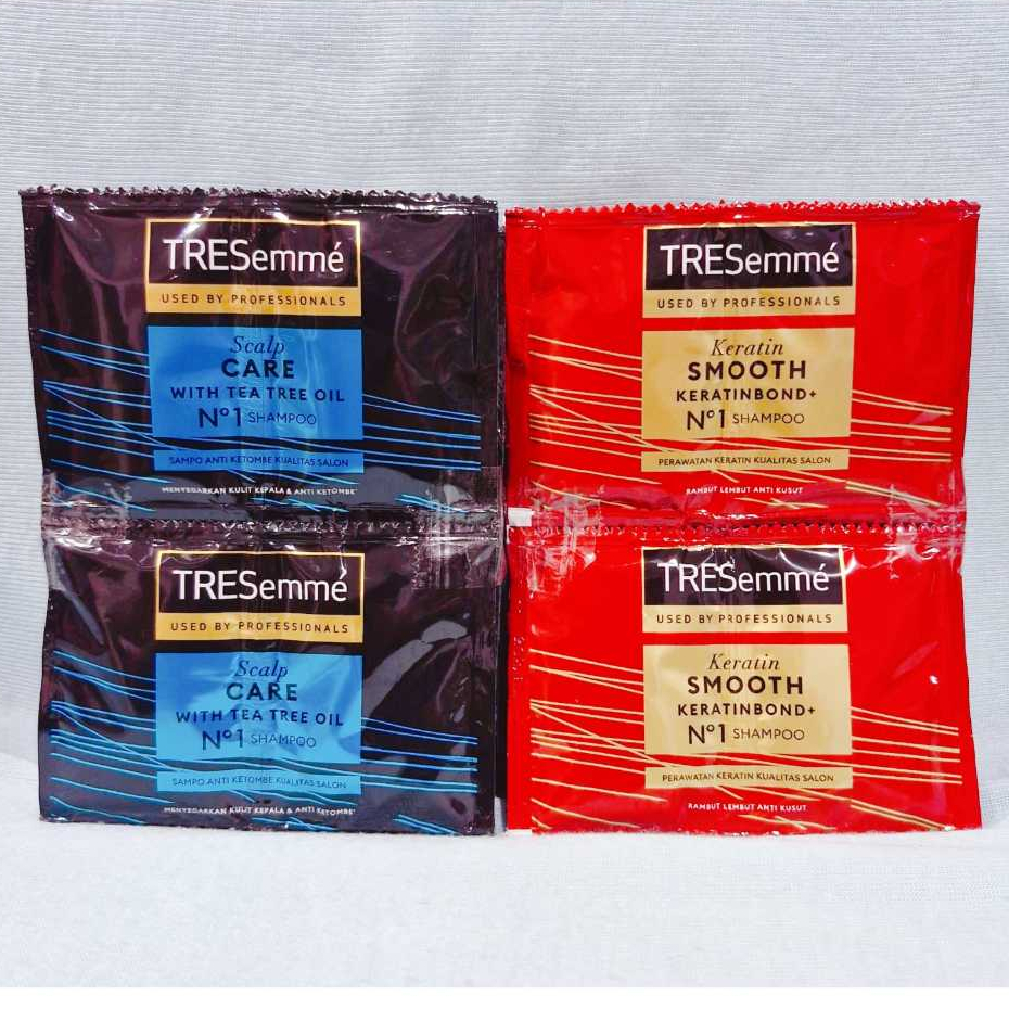 Jual Tresemme Shampoo Scalp Care / Keratin Smooth (12 Sachet) | Shopee ...