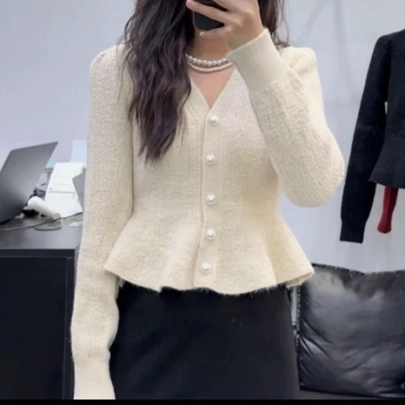 Jual chatta - YUE TOP Atasan Wanita Lengan Panjang Longsleeve Kardigan ...