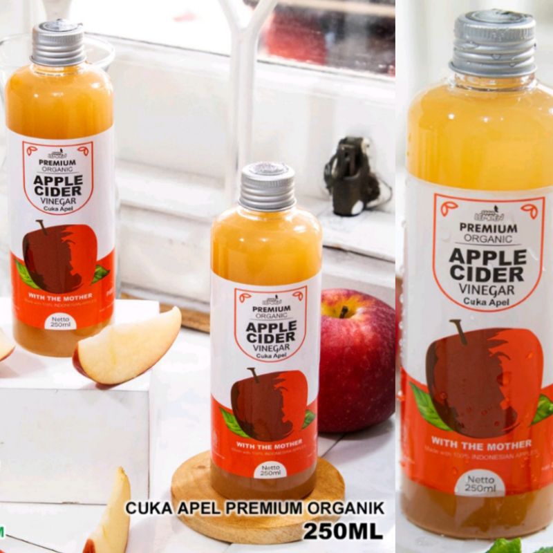 Jual Cuka Apel Organik | Apple Cider Vinegar 250 ml | Shopee Indonesia