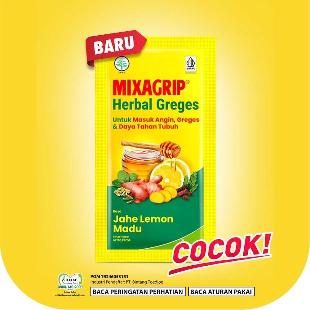 Jual Mixagrip Herbal Greges - 1 Box (isi 6 sachet) | Shopee Indonesia