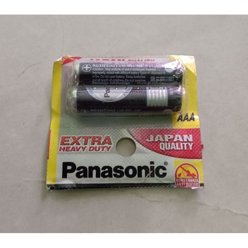 Jual batrai panasonic extra heavy duty ukuran AAA | Shopee Indonesia