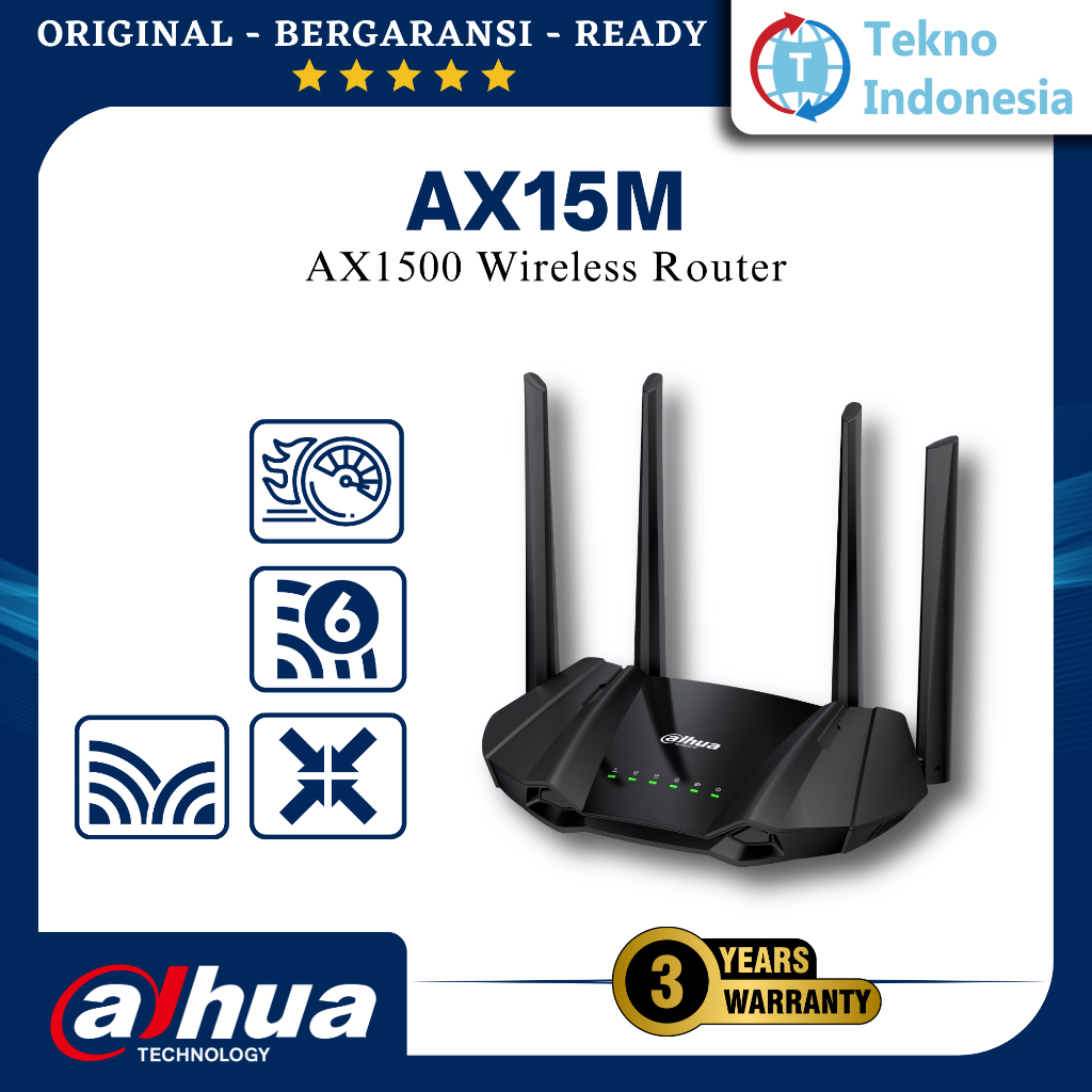 Jual DAHUA AX15M AX1500 Wireless Router 300MBPS Dual Band 2.4GHz 5GHz ...