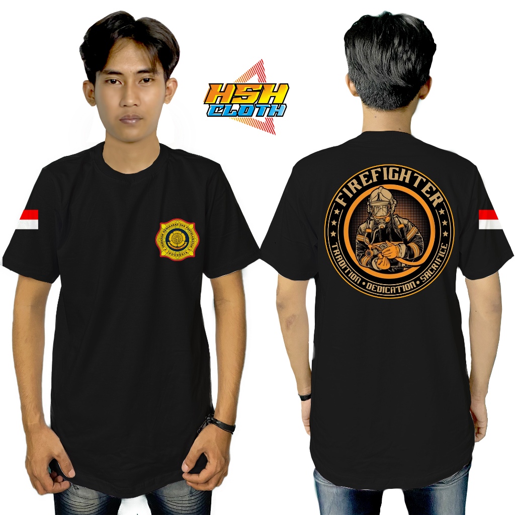 Jual Baju Kaos Distro Pemadam Damkar Firefighter Tradition Dedicate ...