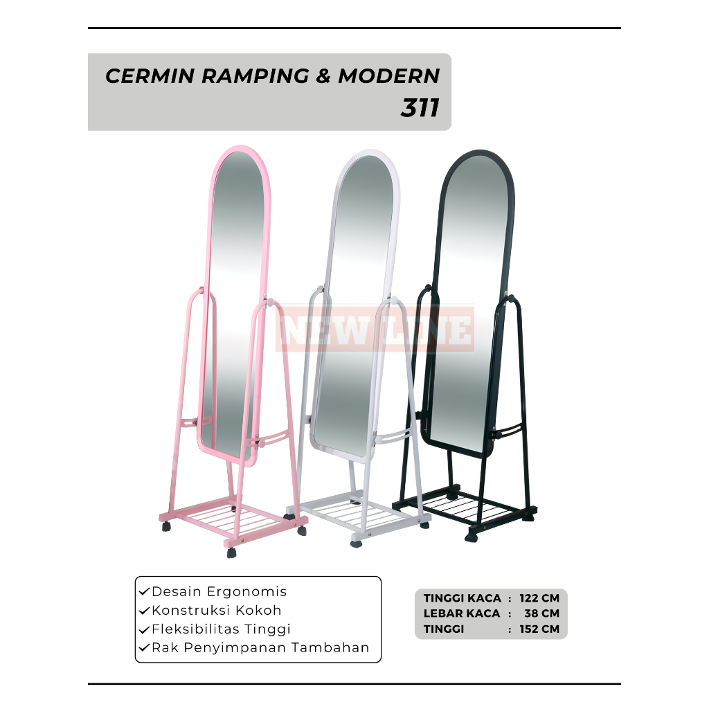 Jual New Line - Cermin Kekinian / Cermin rias / Cermin aesthetic ...