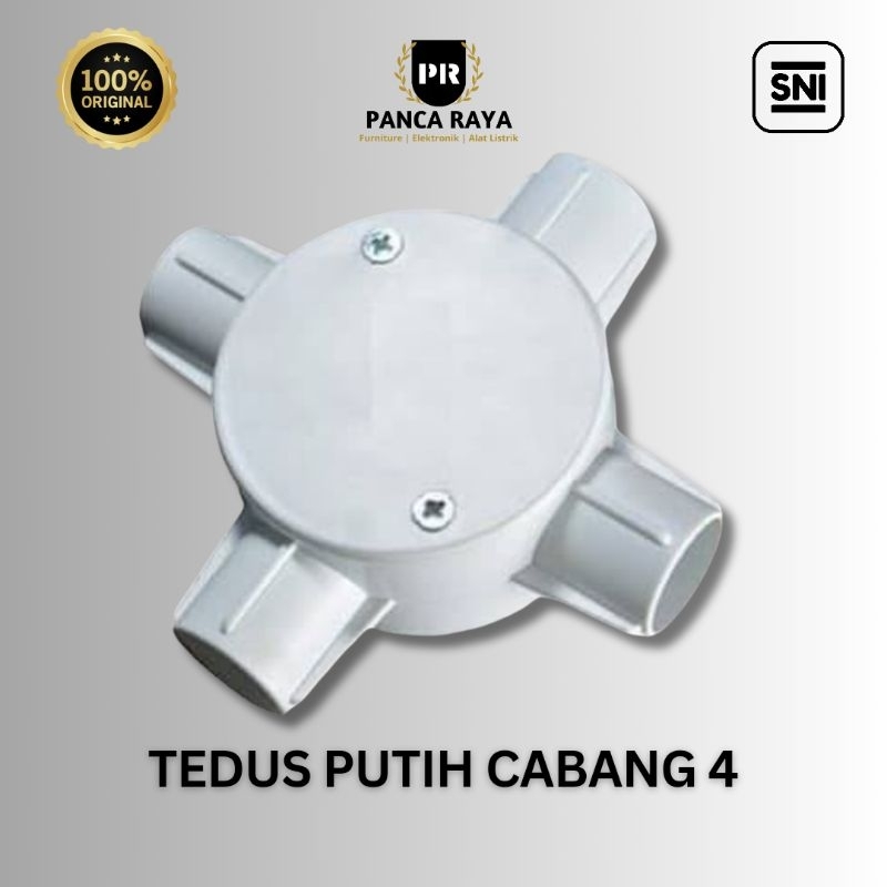 Jual TEDUS/TDOOS PUTIH CABANG 4 SOK 20mm - TDUS/TDOS PUTIH CABANG 4 ...