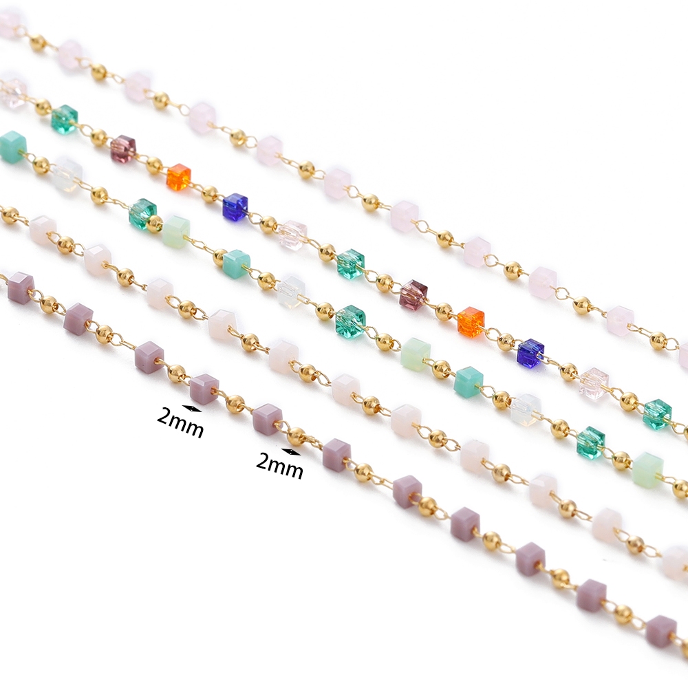 Jual Rantai Manik Batu Persegi St.kunkka 1m Rantai Manik Tembaga Untuk ...