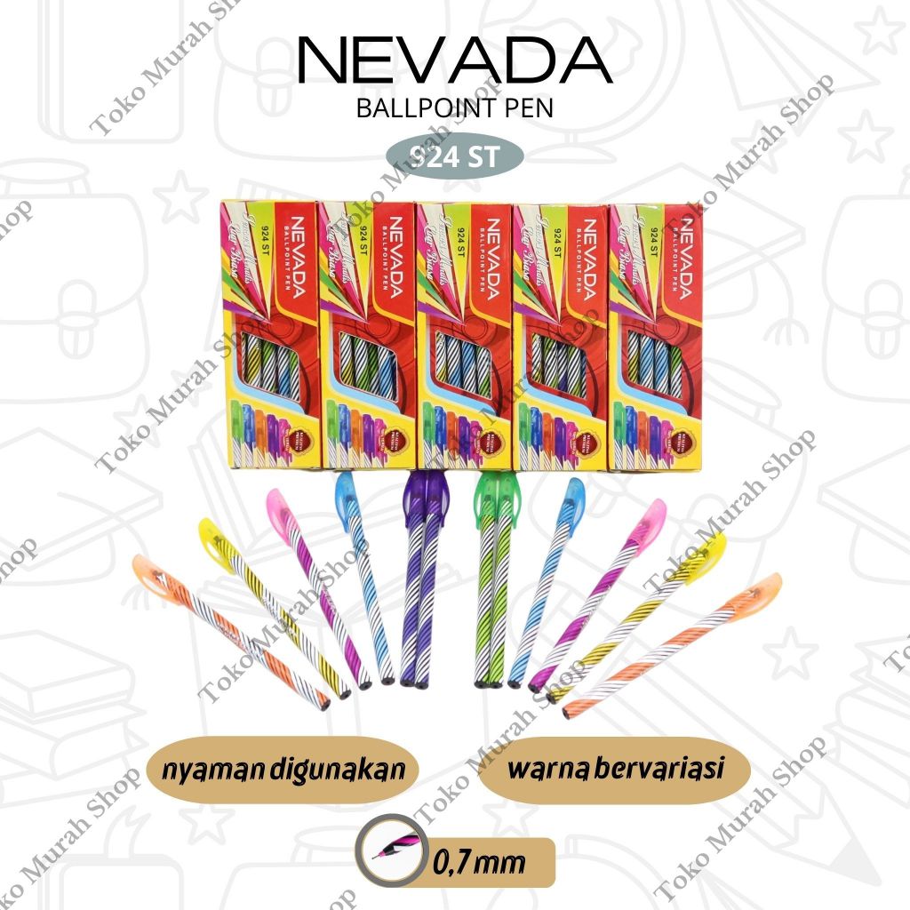Jual Bolpoin Pulpen Nevada 924 ST Pulpen Ulir Nevada 924ST Ballpoint 1 ...