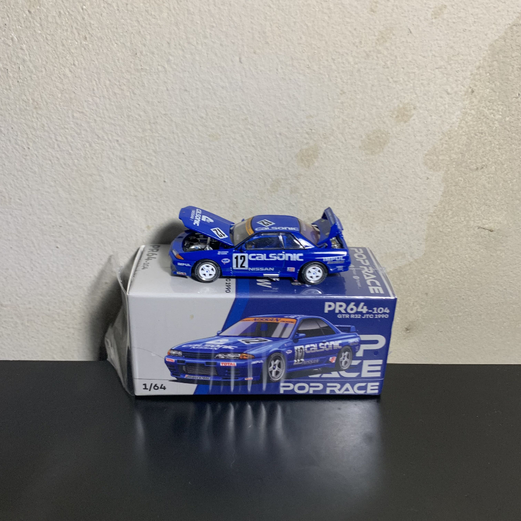 Jual POP RACE - Nissan Skyline GT-R R32 JTC 1990 Calsonic UNSEALED ...