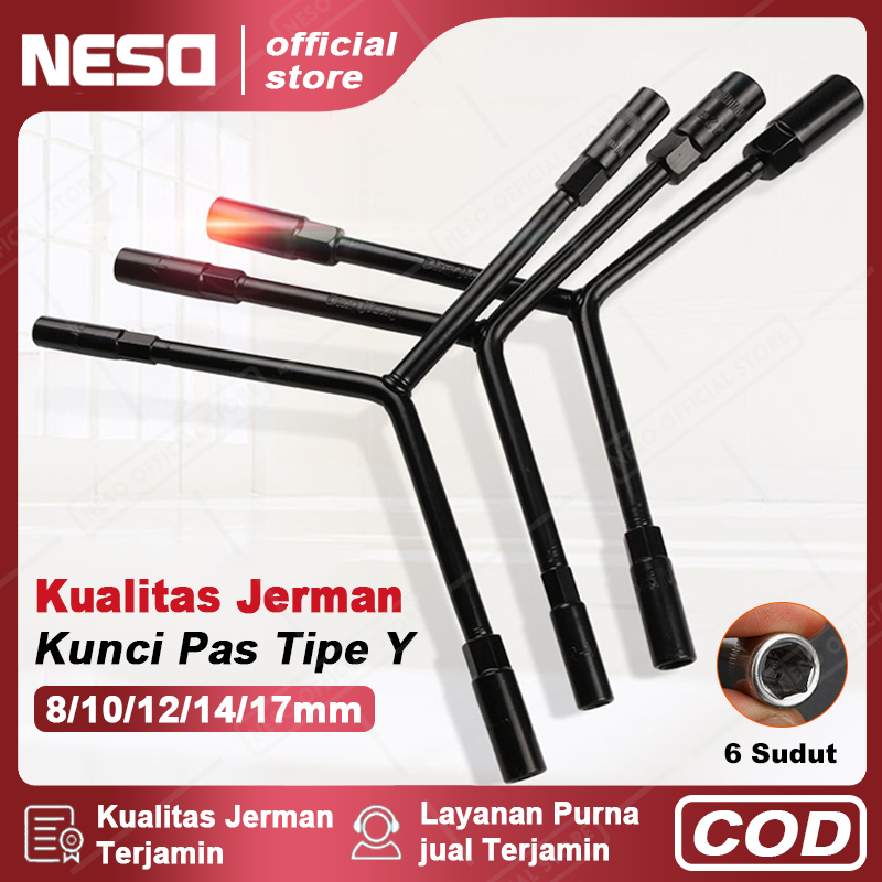 Jual NESO German Tool Kunci Sok Y 8/10/12/14/17 mm BISA COD Kunci pas ...