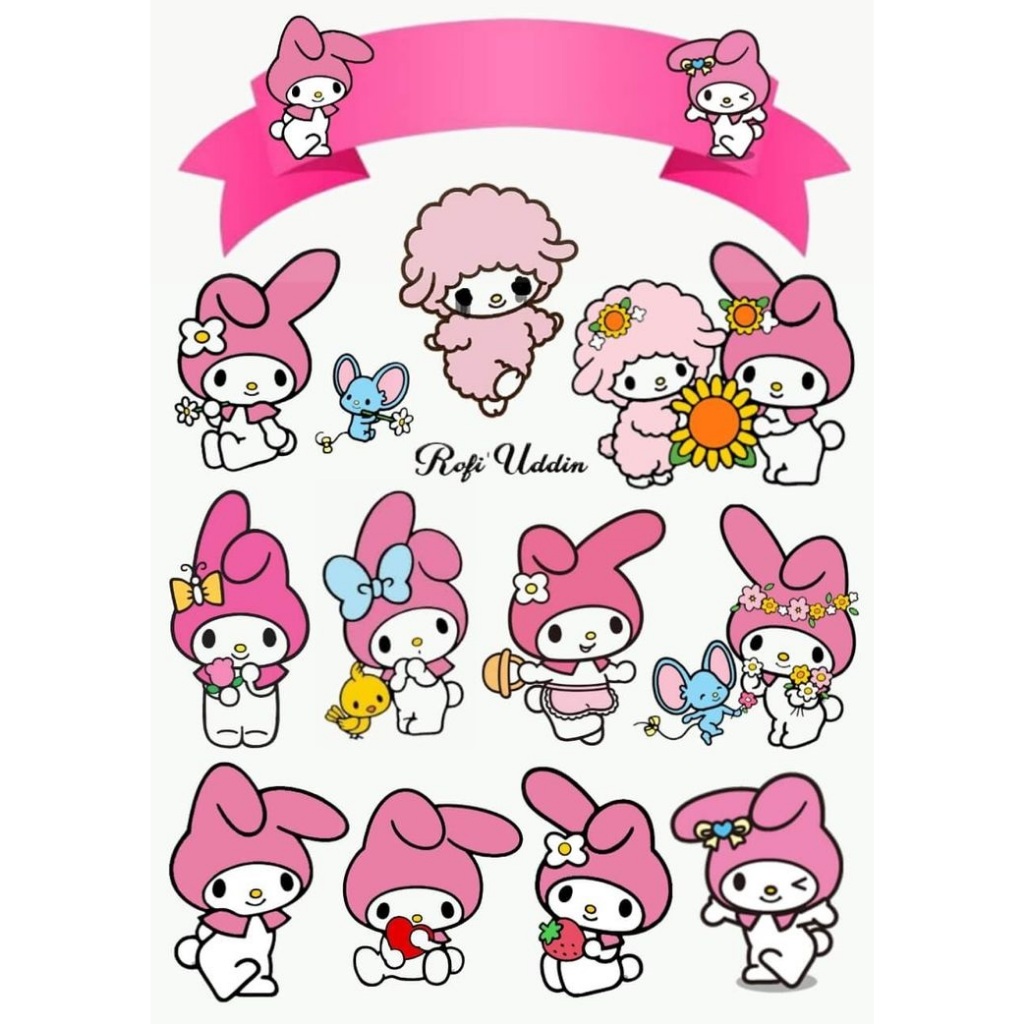 Jual Topper MELODY Bisa Tambah Nama / Topper Hiasan Kue Ulang Tahun ...