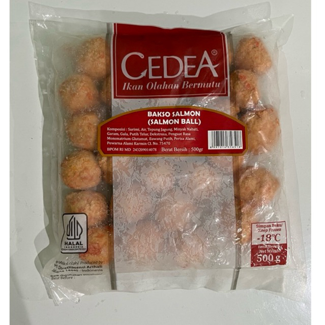 Jual CEDEA BAKSO SALMON 500gr. Siap saji dan 100% HALAL | Shopee Indonesia
