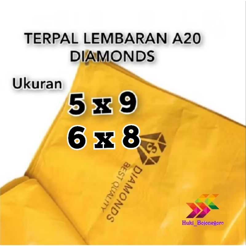 Jual TERPAL LEMBARAN DIAMONDS A20 5x9 | Shopee Indonesia