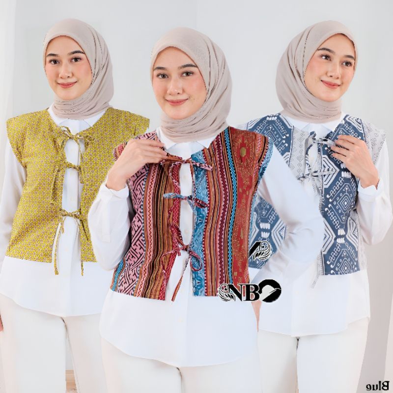 Jual Outer Batik vest rompi batik terbaru batik kerja kantor wanita ...
