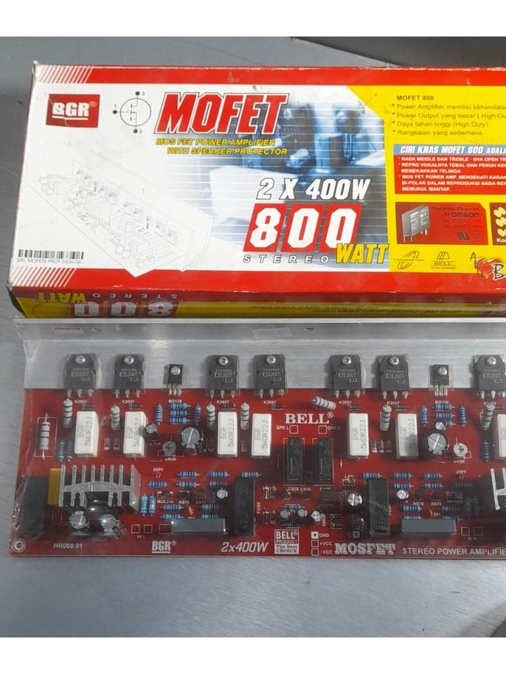 Jual KIT POWER MOFET 800W STEREO TRANSISTOR FINAL ASLI 2X400 WATT 800 W ...