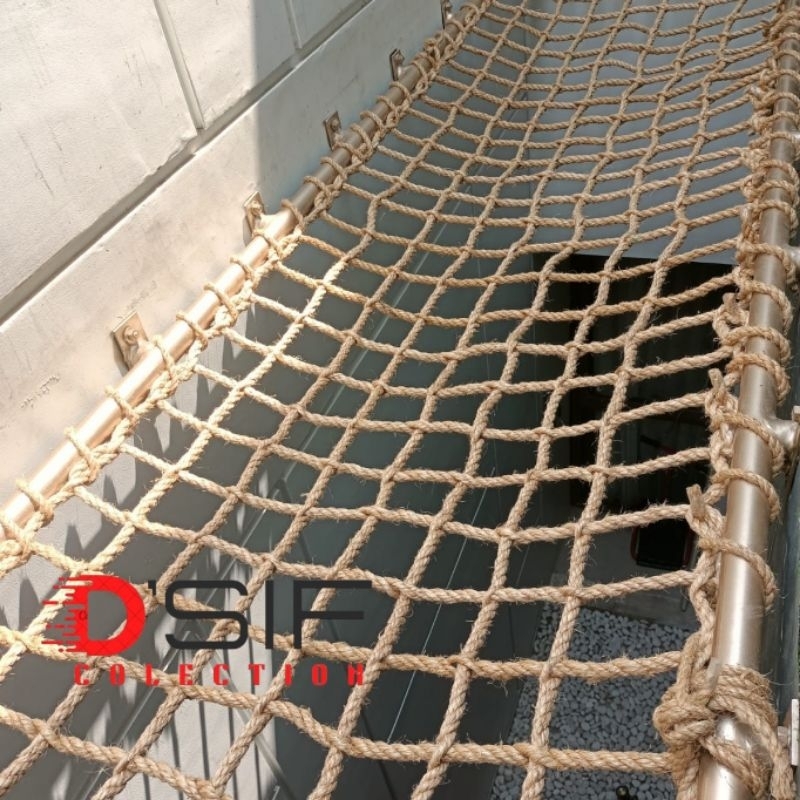 Jual jaring sefty safety pengaman bahan tali tambang Manila serabut ...