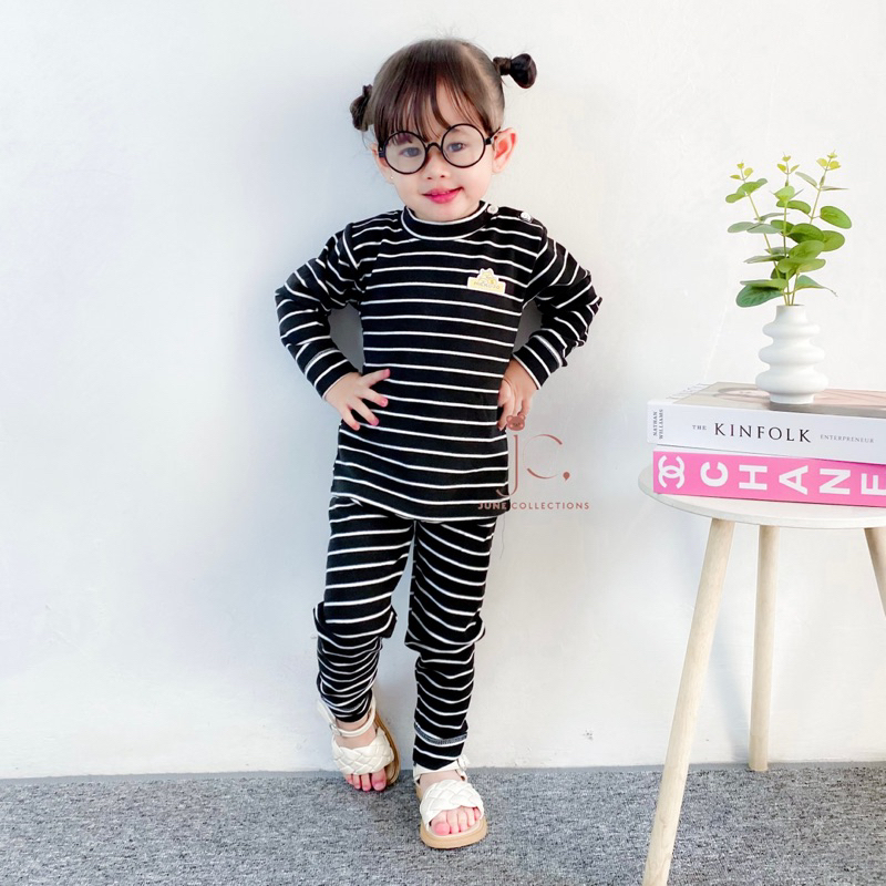 Jual JUNE_COLLECTIONS BAJU TIDUR ANAK SETELAN PIYAMA BAYI SET LENGAN ...