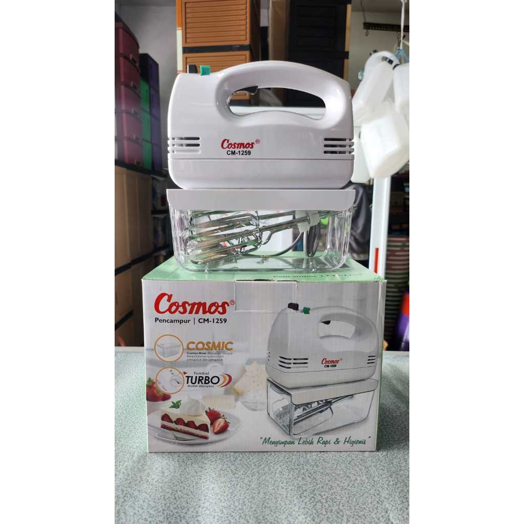 Jual HAND MIXER Cosmos CM-1259 – Hand Mixer 5 Speed Real Turbo with ...