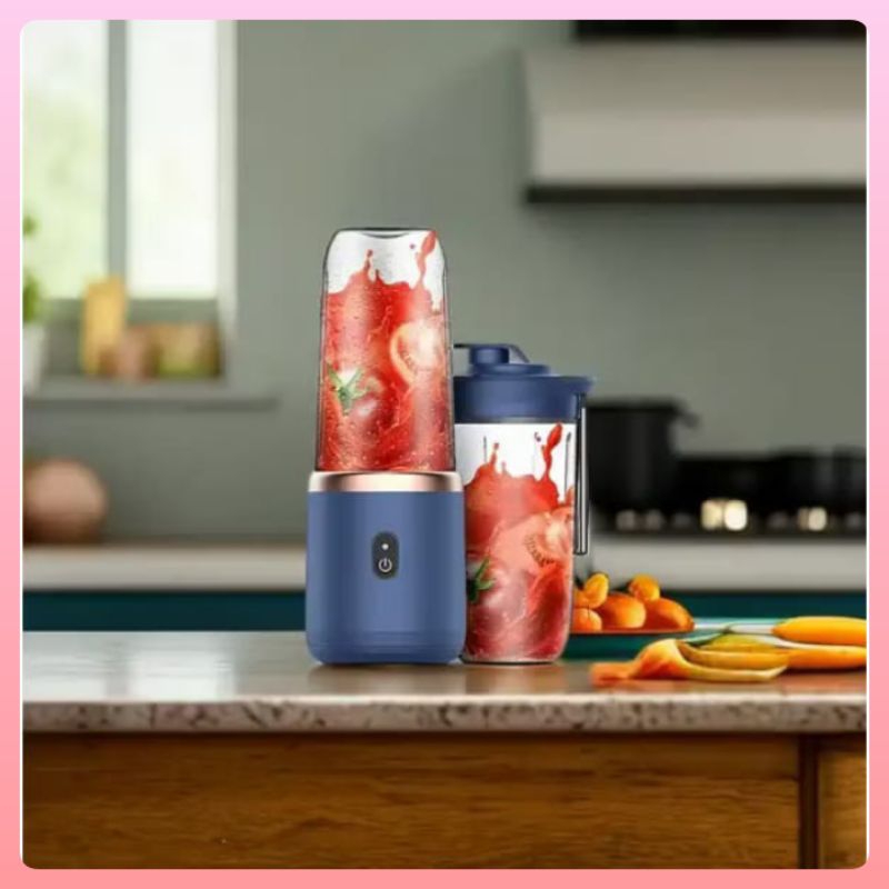 Jual Blender Botol Jus USB Portabel 6 Pisau / Pembuat Jus Mini Elektrik ...