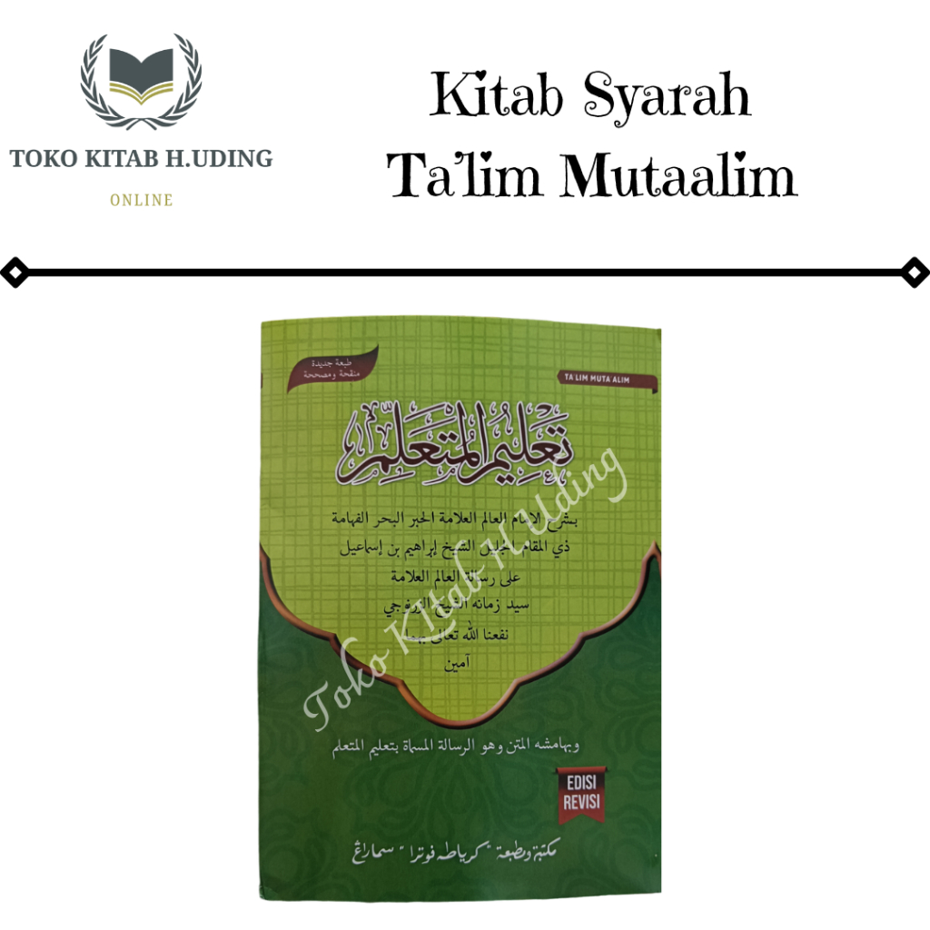 Jual Kitab Syarah Ta'lim Mutaalim Kitab Talim Mutaalim | Shopee Indonesia