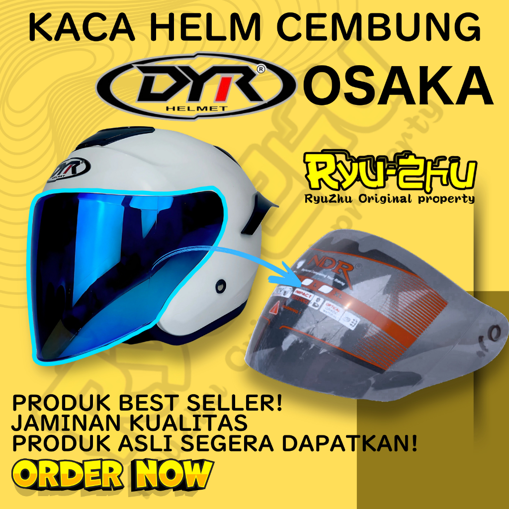 Jual Kaca Helm DYR OSAKA Visor Helmet CEMBUNG venom open dyr osaka atau clone kyoto 2 | Shopee ...