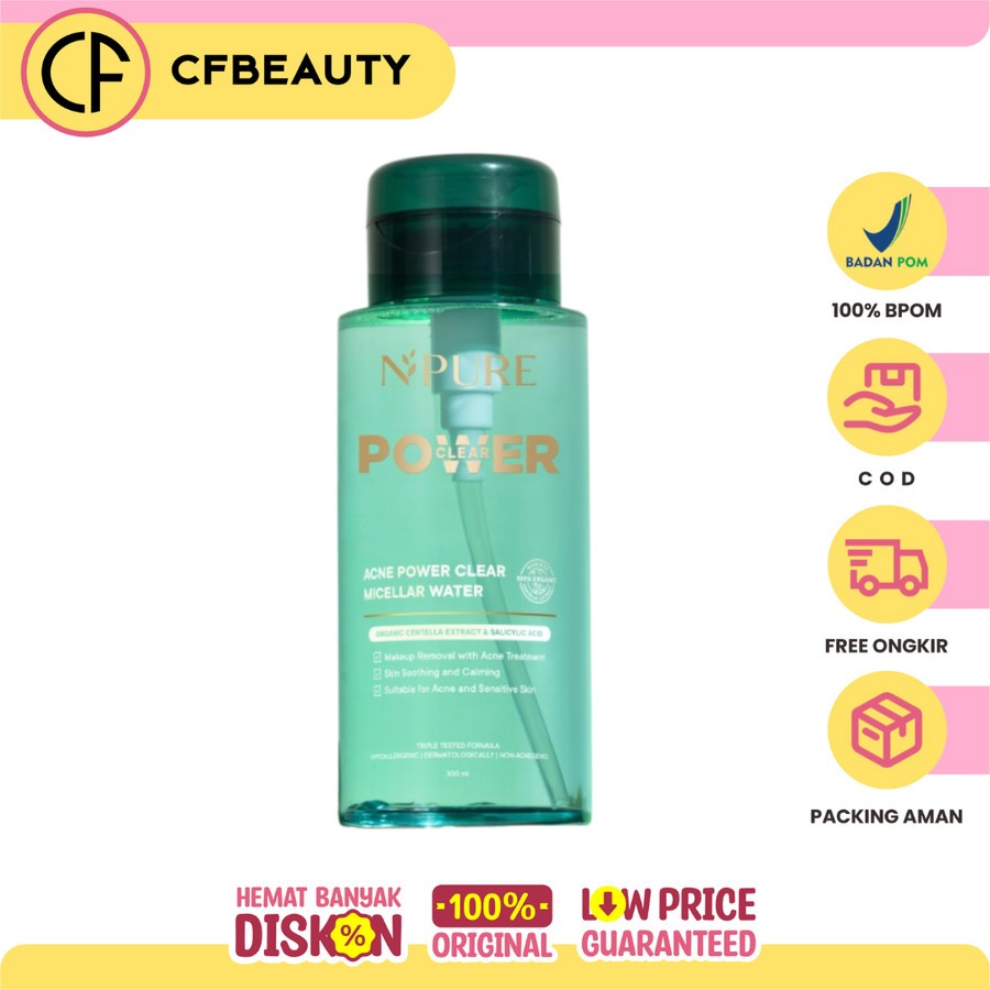 Jual NPURE Acne Power Clear Micellar Water 300ml | Shopee Indonesia