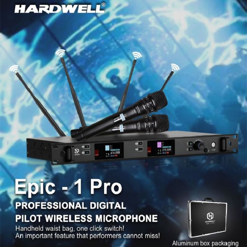 Jual Mic wireless Hardwell Epic -1pro handheld 2channel original ...